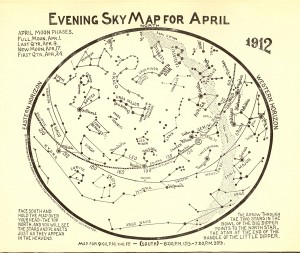 Guided Primary Source Analysis: April Evening Sky Map | Citizen U ...